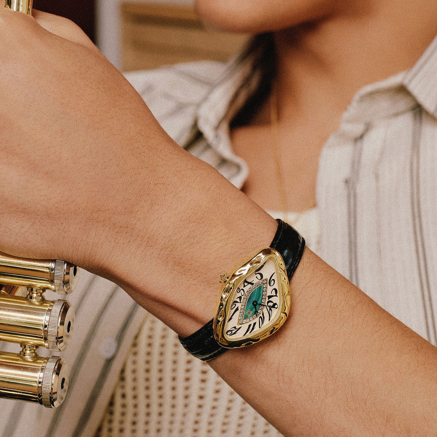 Men's Diamond Dial Watches: Gold, Silver | PASCAL