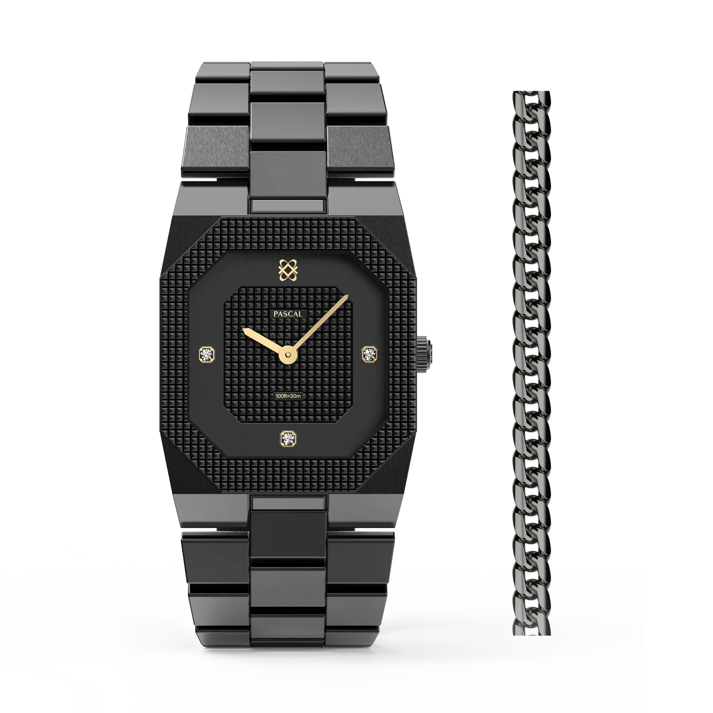 PASCAL | OCTAGONAL CLOU DE PARIS DIAMOND WATCH