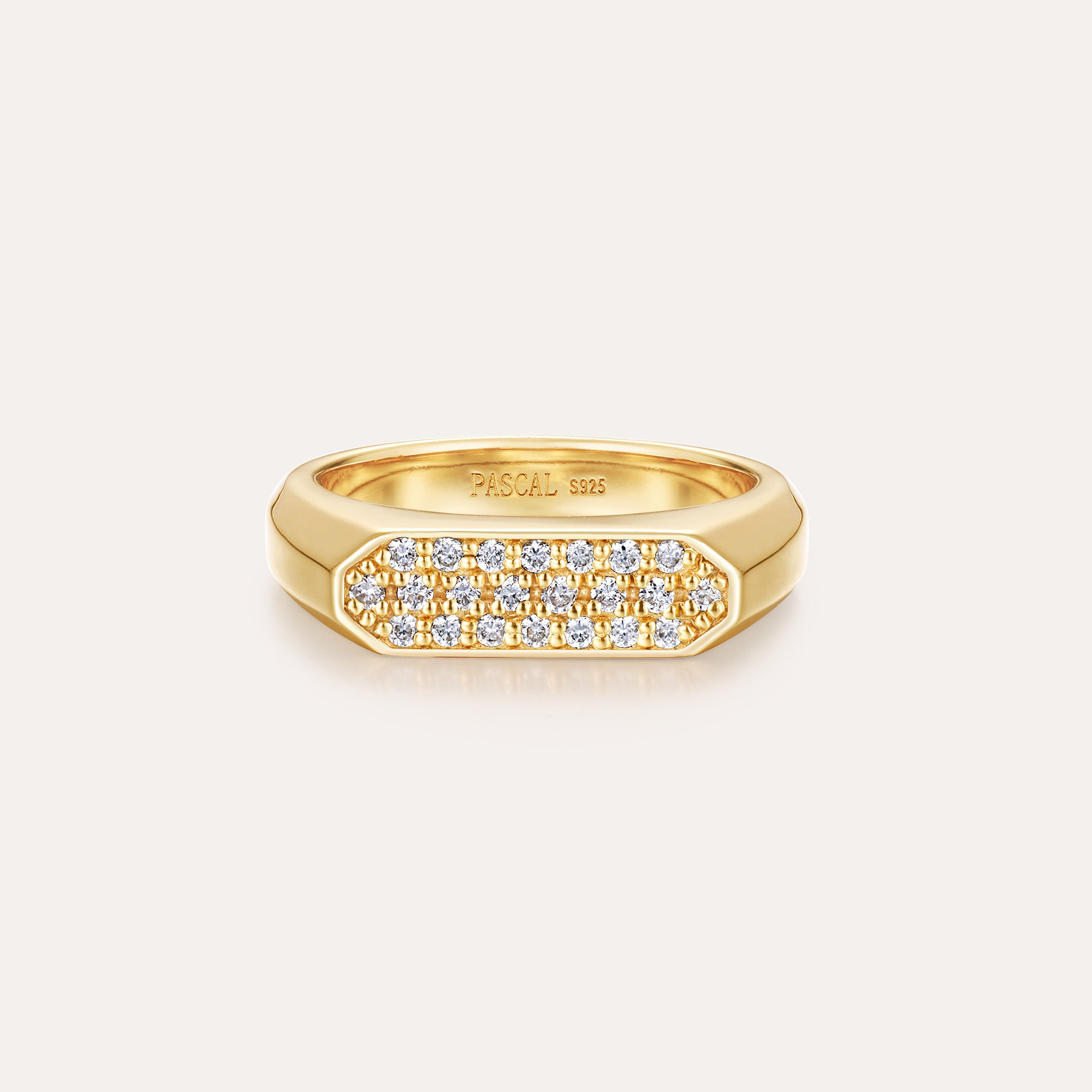 PASCAL | OCTAGONAL DIAMOND SIGNET RING