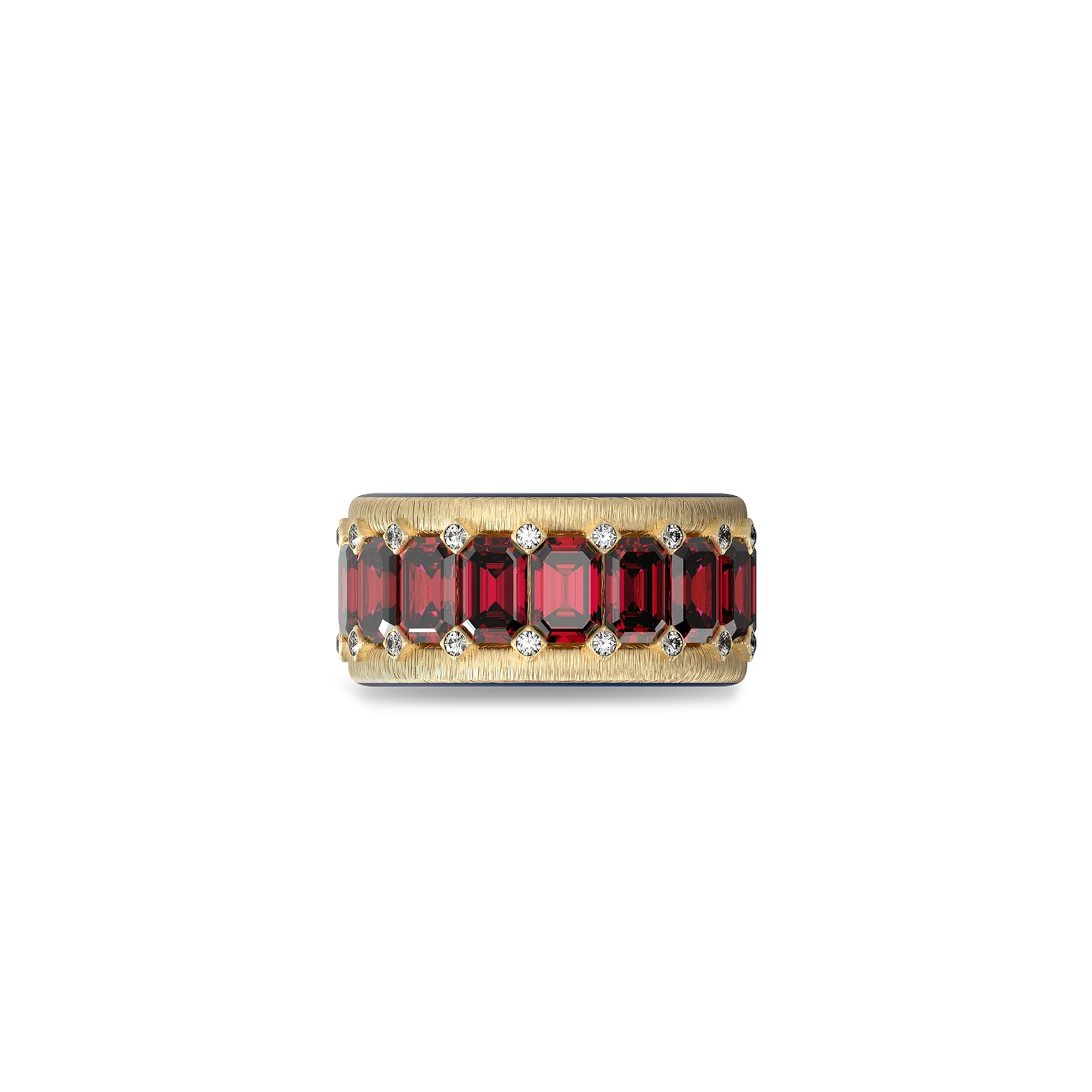 Lavish Gemstone Diamond Eternity Ring | PASCAL