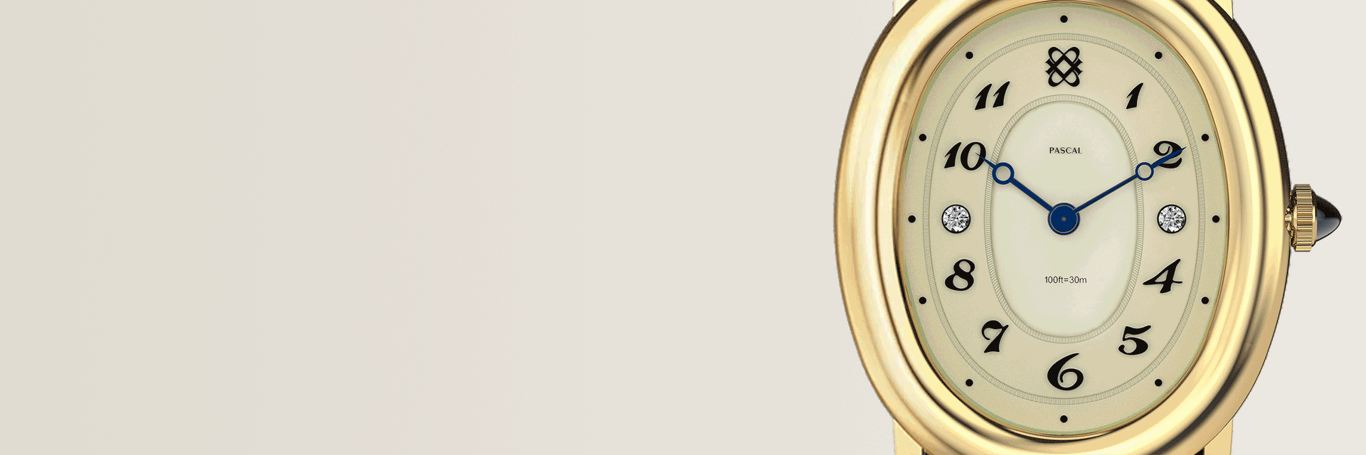 Oval Diamond Watches | PASCAL