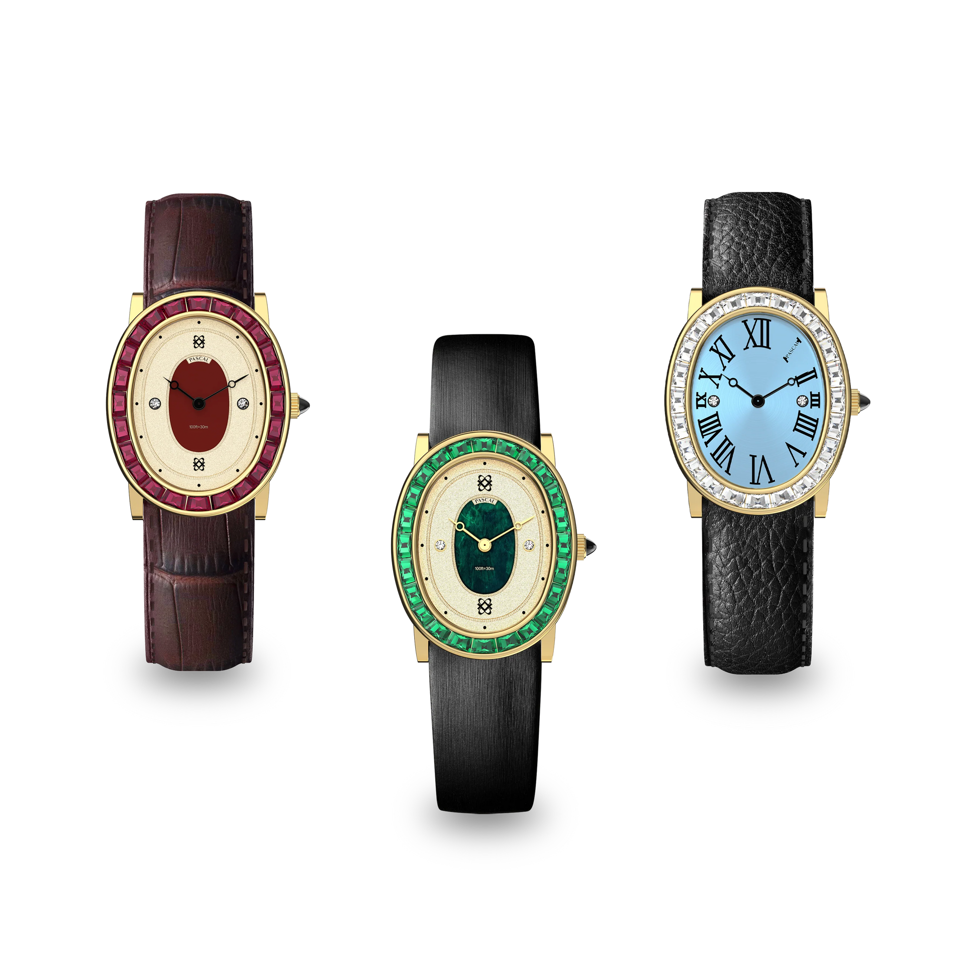 Oval Halo Diamond Watch | PASCAL