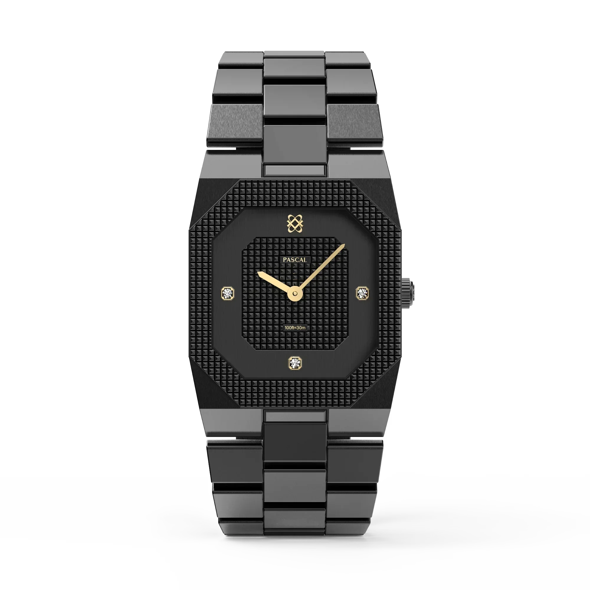 Octagonal Clou de Paris Diamond Watch | PASCAL