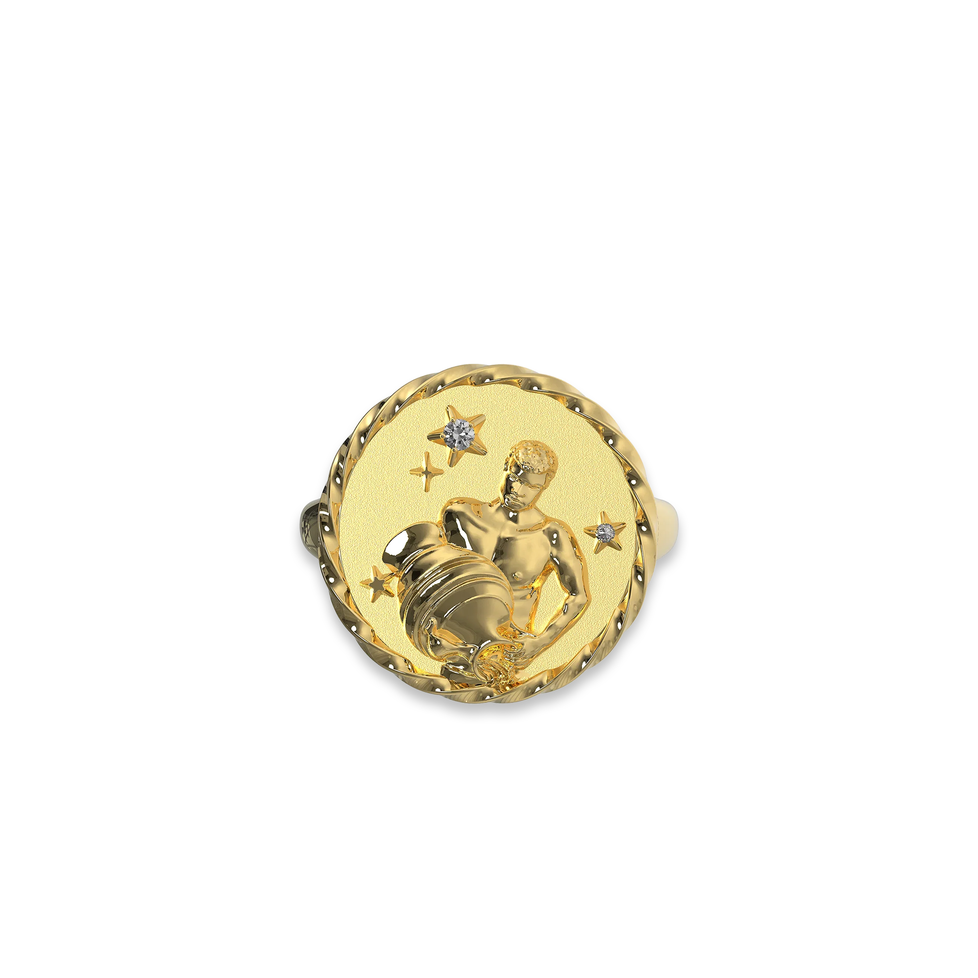 Aquarius Signet Ring | PASCAL