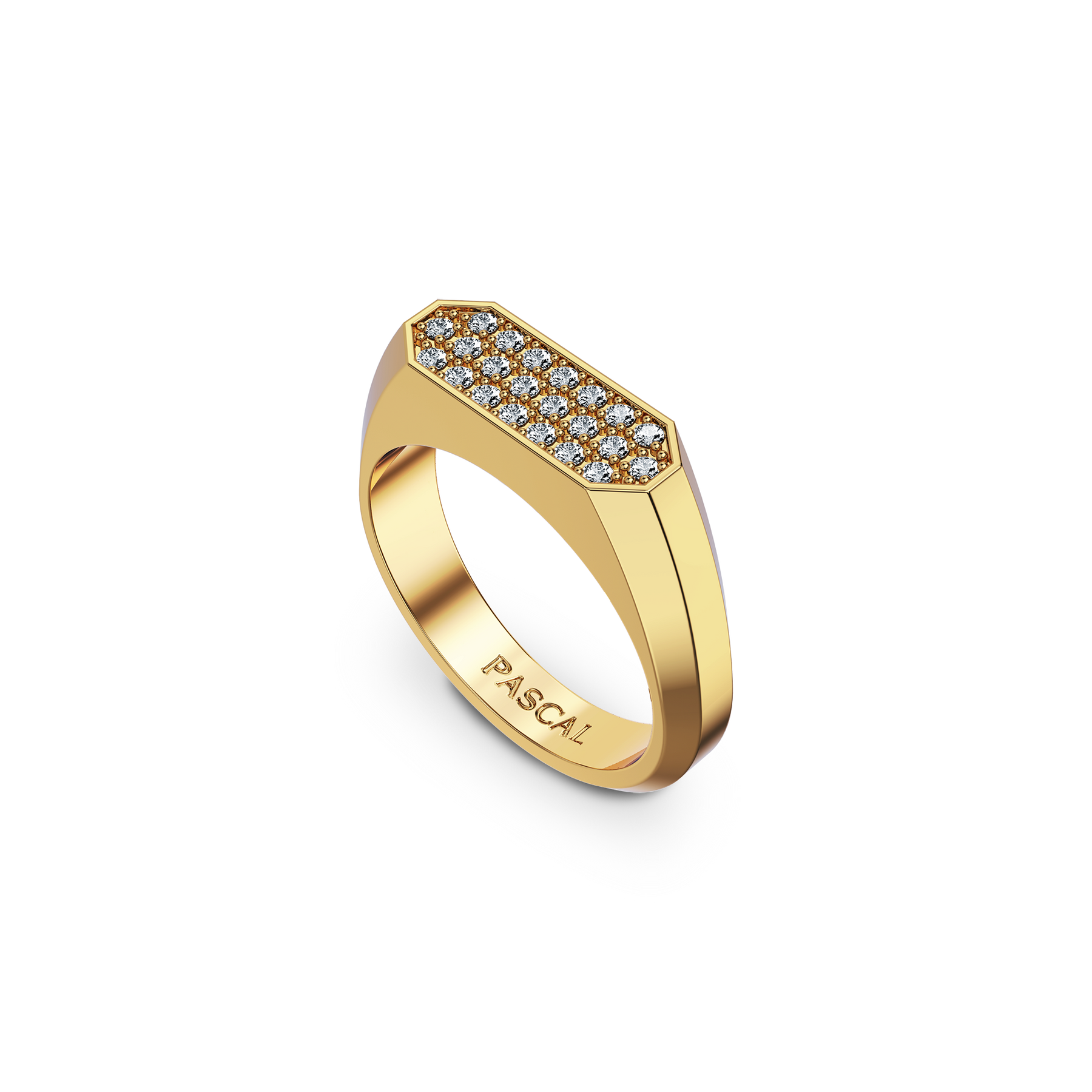 PASCAL | OCTAGONAL DIAMOND SIGNET RING