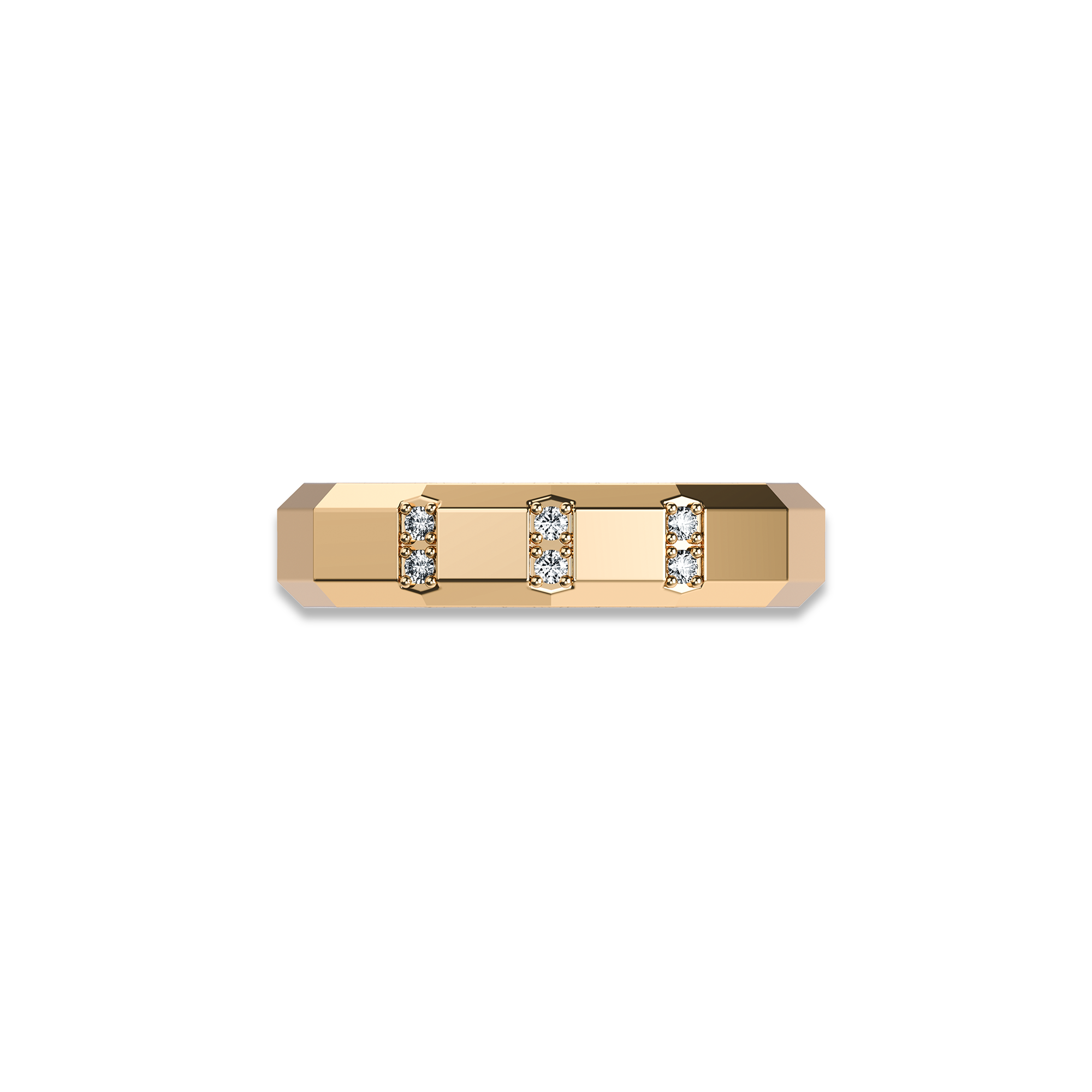 PASCAL | FACETED BAND DIAMOND RING
