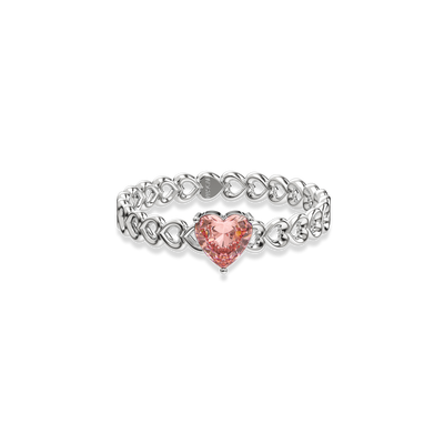 Pascal Heart Linked Promise Ring