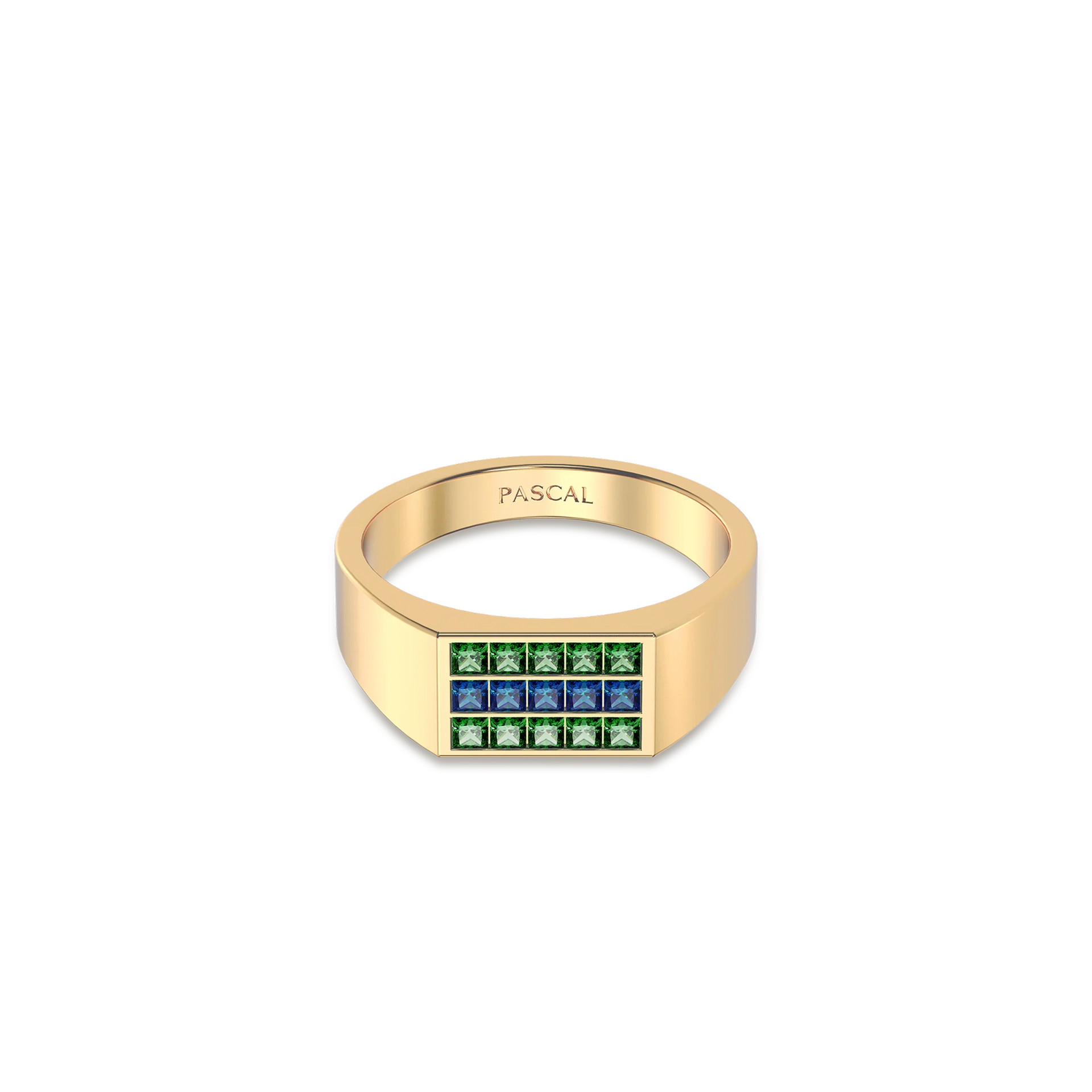 Geo Gemstone Signet Ring | PASCAL
