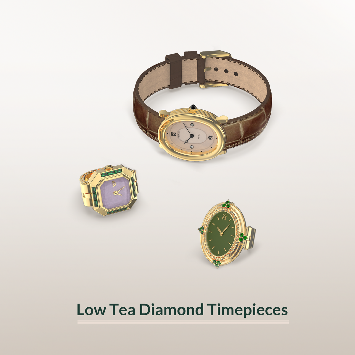 PASCAL | OVAL BUBBLE DIAMOND WATCH