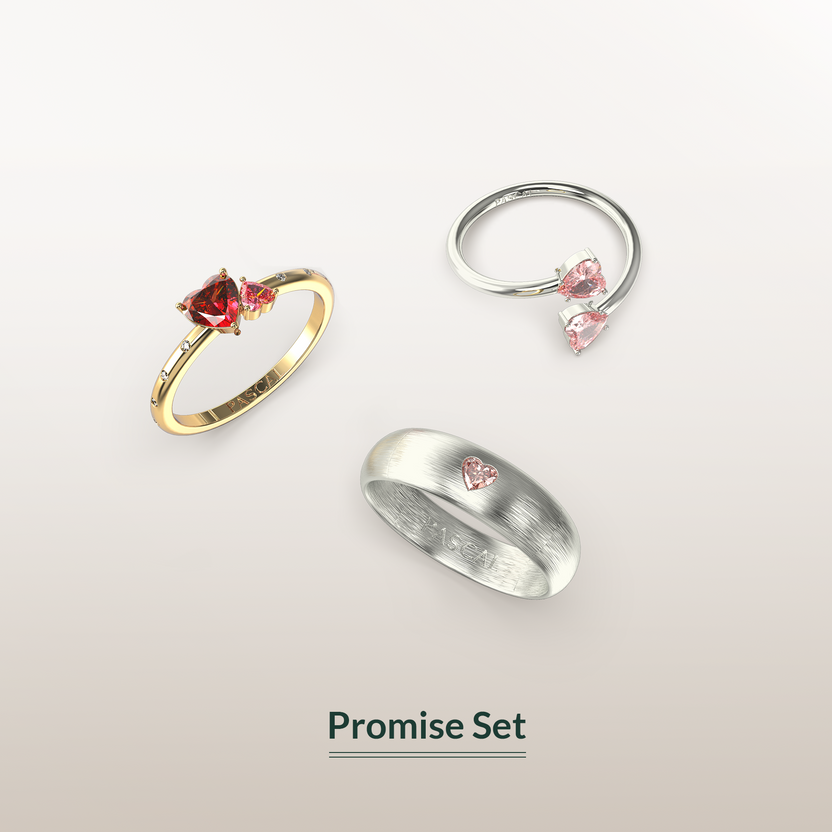 PASCAL | SPARKLE HEART PROMISE RING