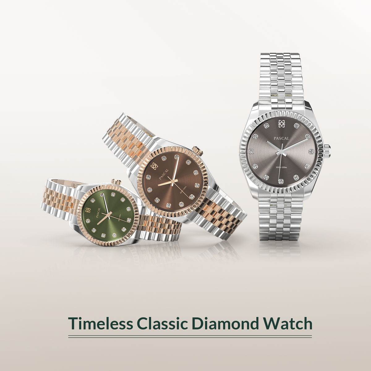 PASCAL | OVAL BUBBLE DIAMOND WATCH