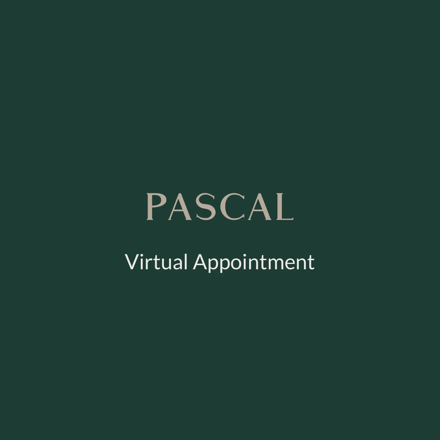 Virtual Appointment | PASCAL